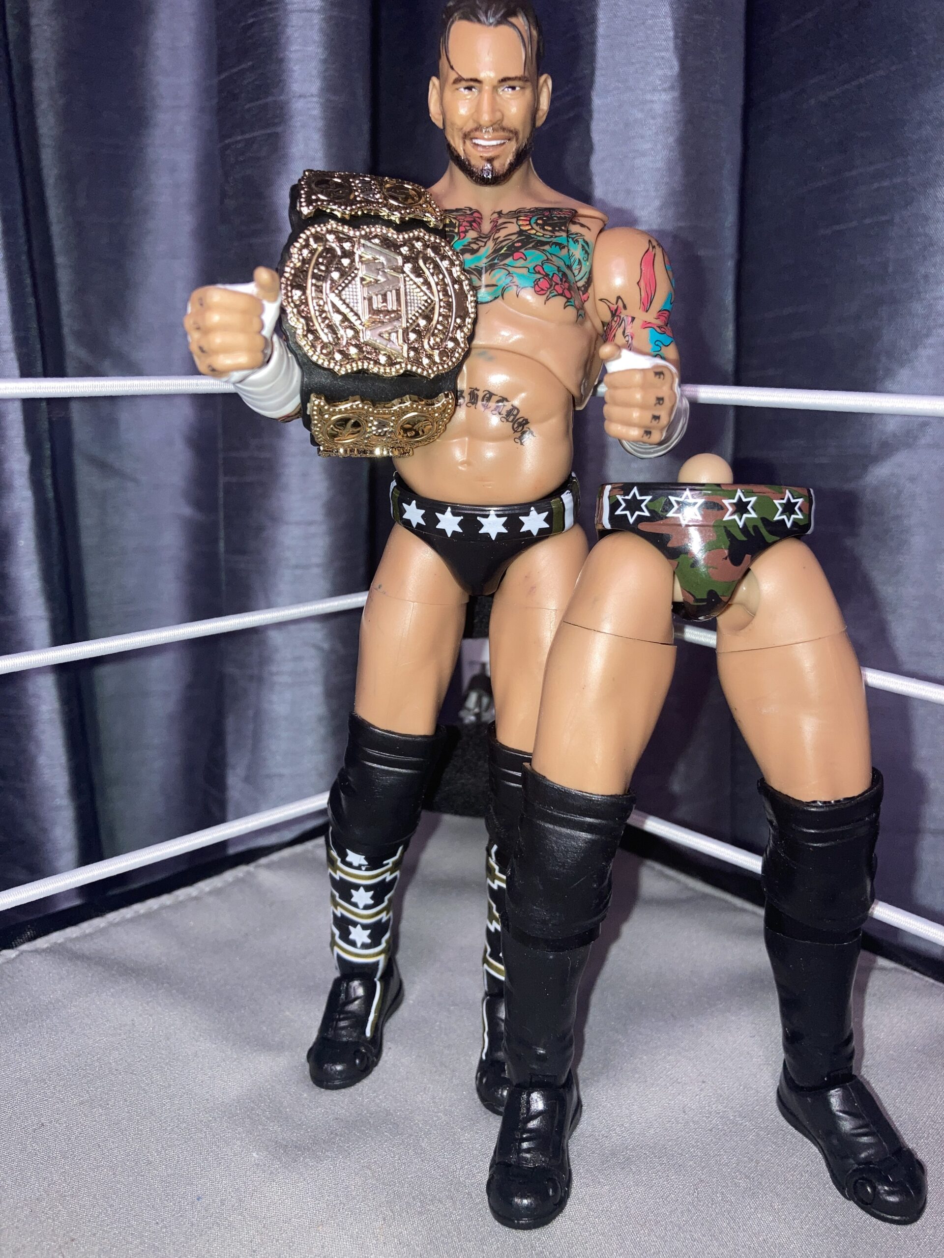 CM Punk - Unrivaled Supreme 4 with Belt and Extra Legs - WrestleStuff.com