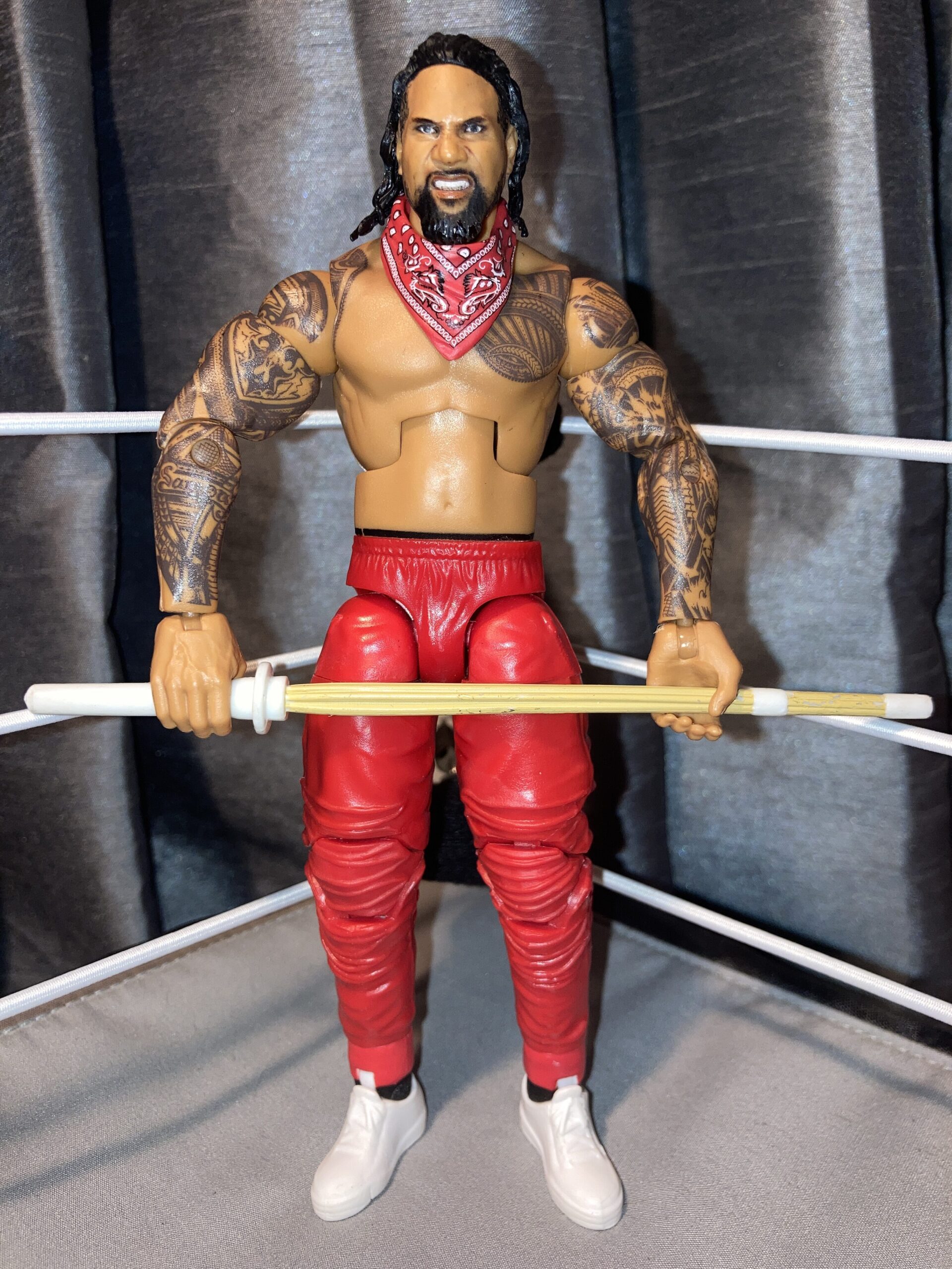 Jey Uso - Elite 64 with kendo Stick and Bandana - WrestleStuff.com